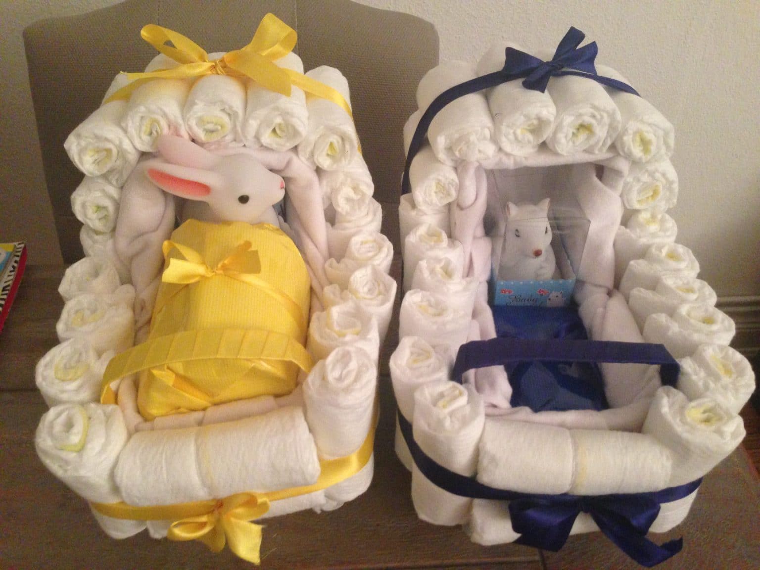 Alternative zur Windeltorte: Windel-Kinderwagen (Anleitung mit Bildern ...